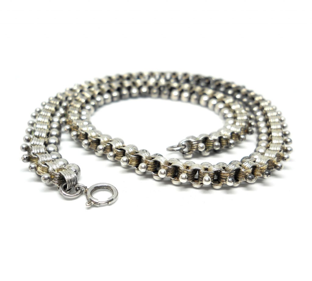 Victorian ornate silver collar | Antique Jewellery Box